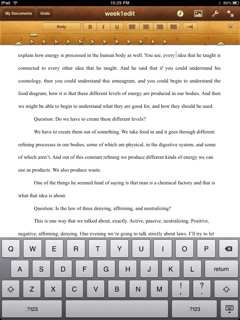 The Writer s IPad Apple s Pages Does Words Layout