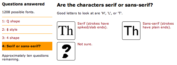 Fun With Fonts--Identifont typeface identification and search