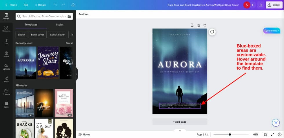 Design a Canva Ebook Cover in 8 Simple Steps (with Example) - The Book ...