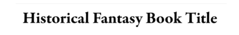 The Top Fantasy Fonts for Book Covers: Free and Paid - The Book Designer